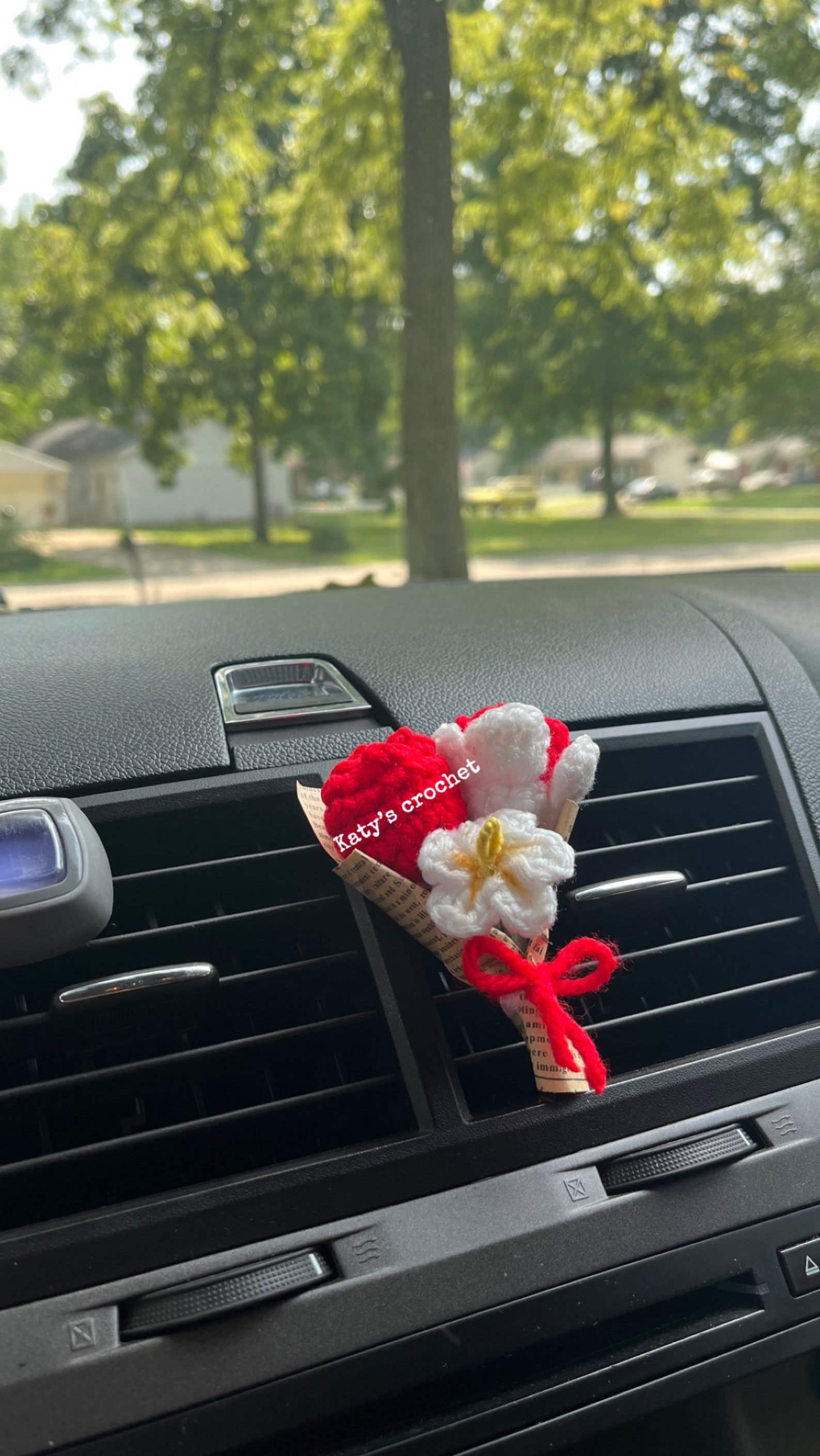 Crochet Air Vent Clip - Etsy