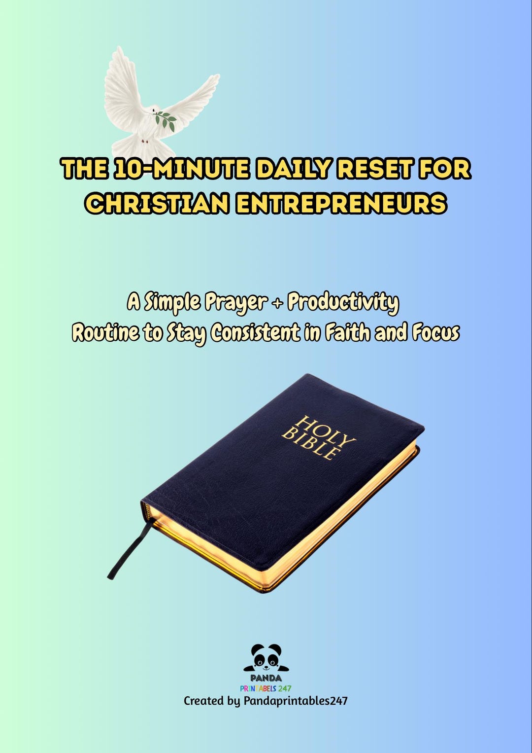 10-minute Daily Reset, Routine + Worksheets, Scripture/prayer Prompts ...