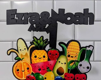 Dancing Fruit Cake Topper - Etsy