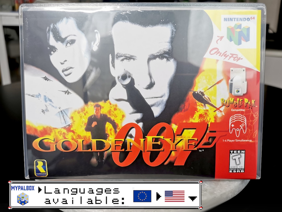Universal N64 Game Case for Goldeneye 007 PAL/USA Custom - Etsy