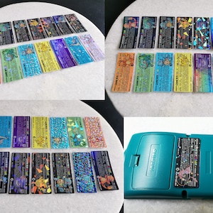 Holographic Pokémon Back Label for Gameboy Color | Custom Pokémon ...