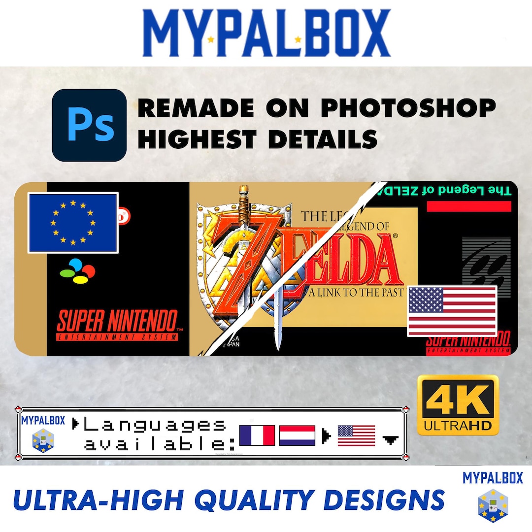SNES Label for Zelda A Link to the Past (fah/usa) | Highest Fidelity ...