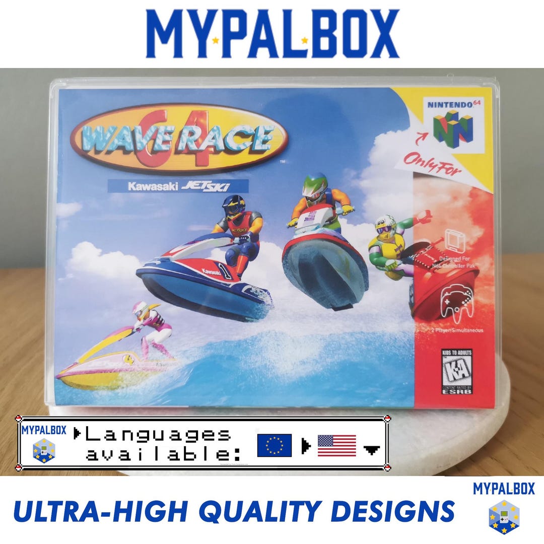 Universal N64 Game Case for Wave Race (PAL/USA) | Custom Game Box for ...