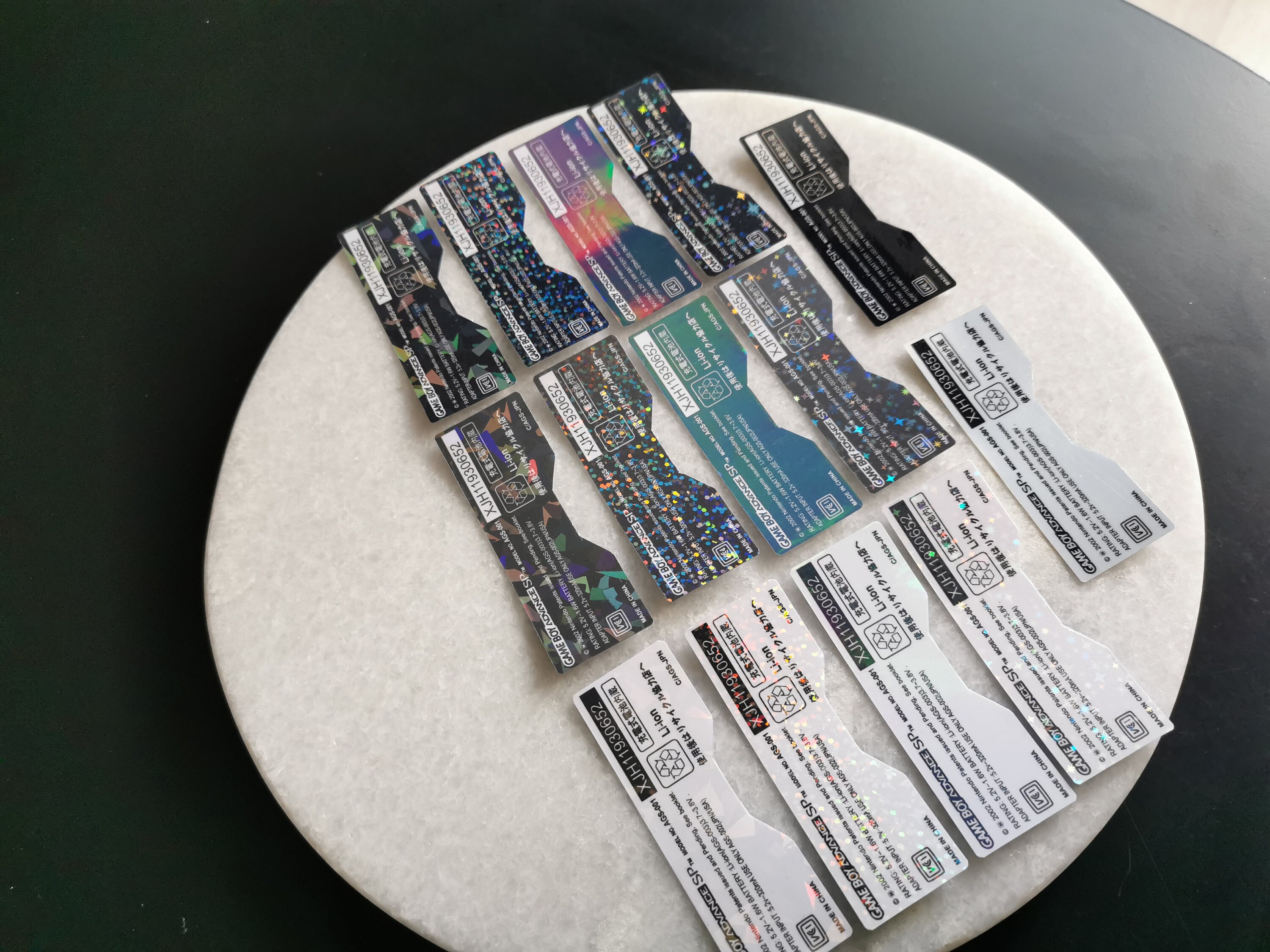 Holographic / Metallic Back Label for Gameboy Advance SP | Replacement ...
