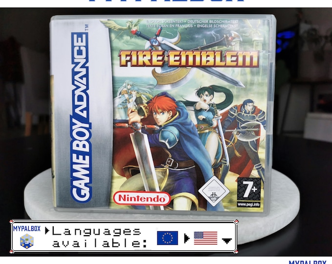 Ds Game Case for Fire Emblem FE7 on GBA PAL/USA Fire Emblem Gamebox ...