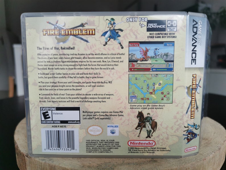 Ds Game Case for Fire Emblem (FE7) on GBA (PAL/USA) | Fire Emblem ...