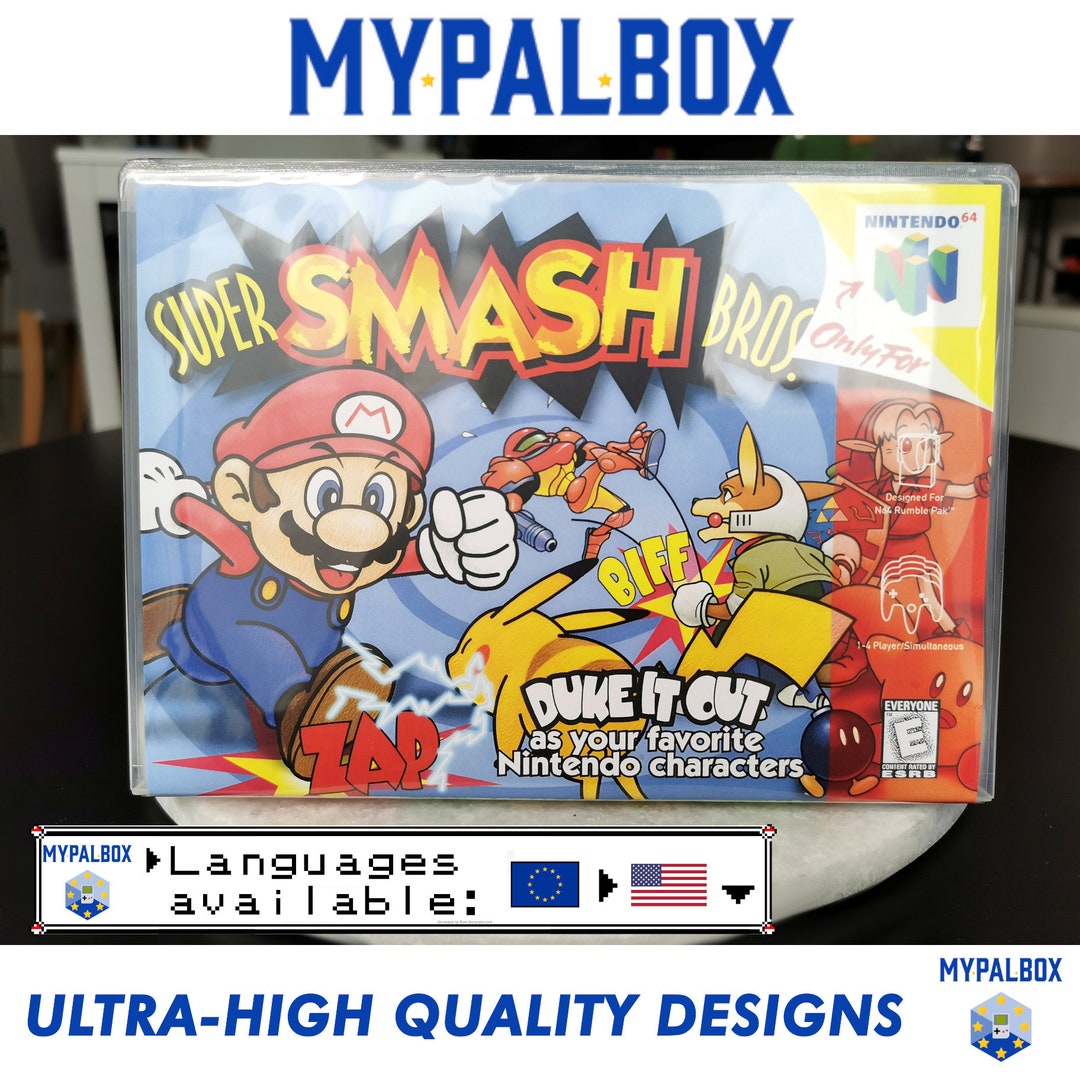 Universal N64 Game Case for Super Smash Bros (PAL/USA) | Custom Game ...