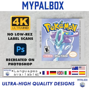 Gameboy Label for Pokémon Crystal (PAL/USA) | Highest Fidelity ...