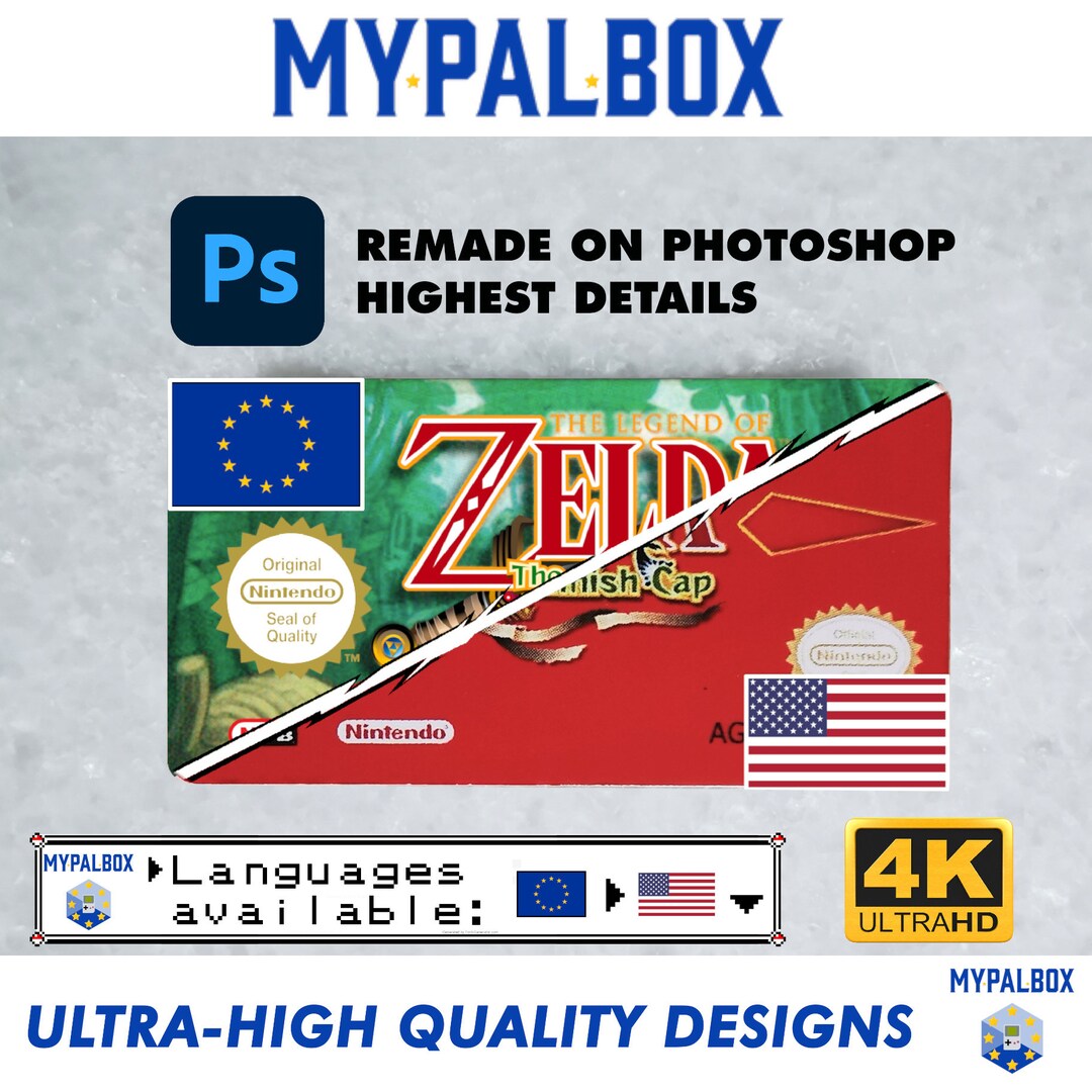 Gameboy Label for the Legend of Zelda : the Minish Cap (PAL/USA ...