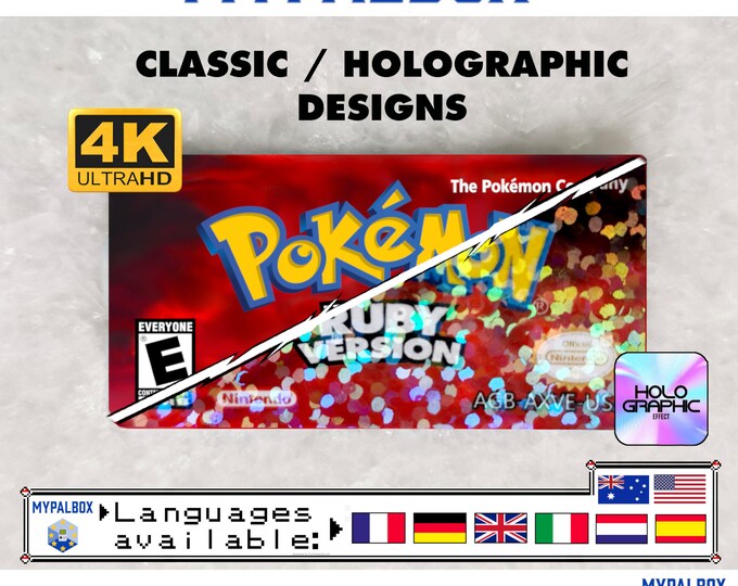 Classic / Holo Gba Label for Pokémon Ruby Version (PAL/USA) | Highest ...