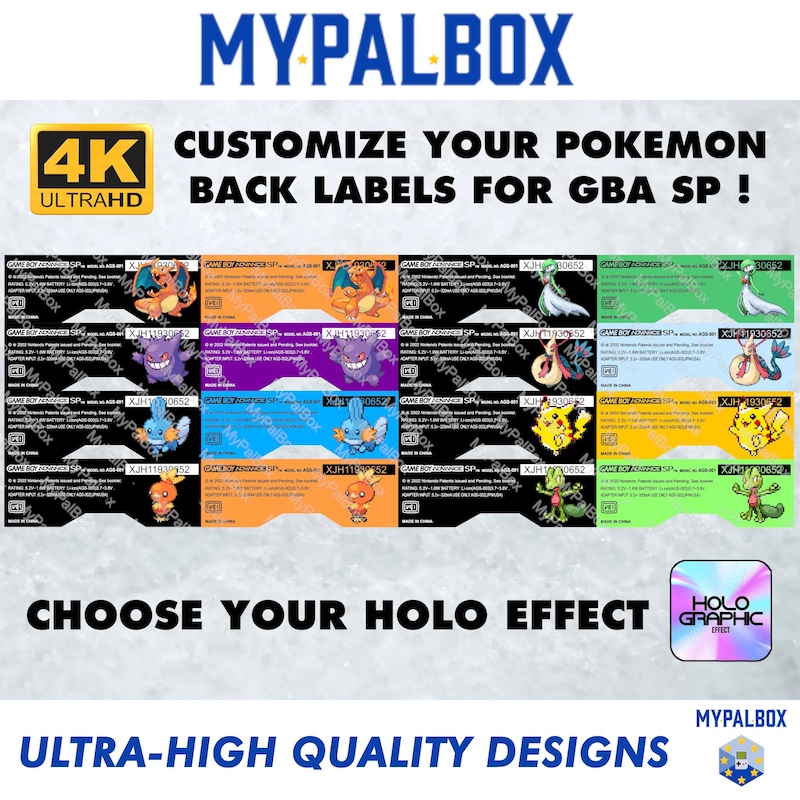 Custom Gba Sp Label - Etsy
