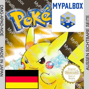 Gameboy Label for Pokémon Yellow (PAL/USA) | Highest Fidelity Available ...