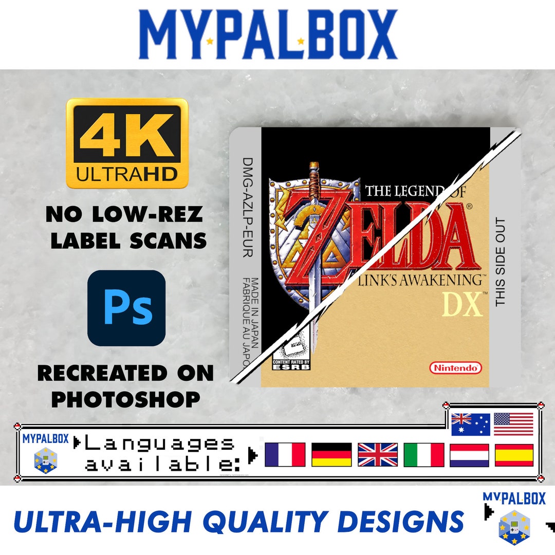 Gameboy Label for the Legend of Zelda : Link's Awakening DX (pal/usa ...