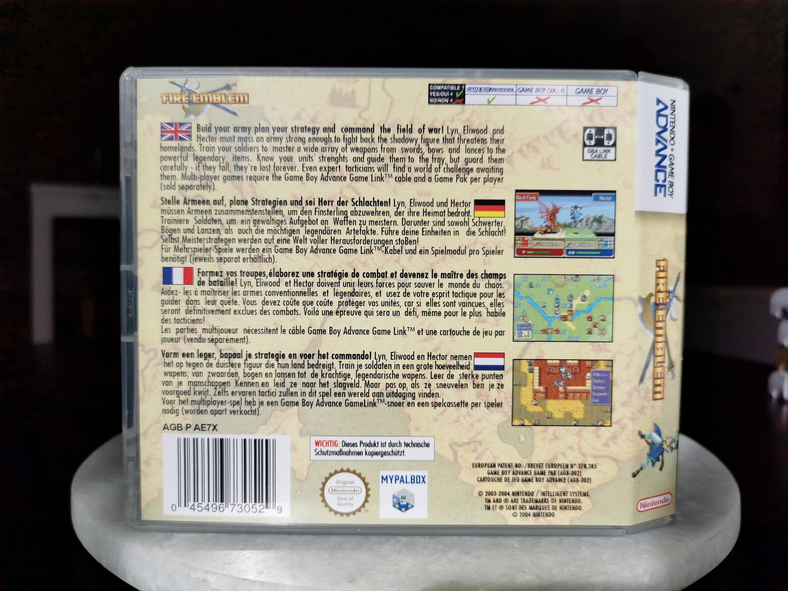 Ds Game Case for Fire Emblem (FE7) on GBA (PAL/USA) | Fire Emblem ...