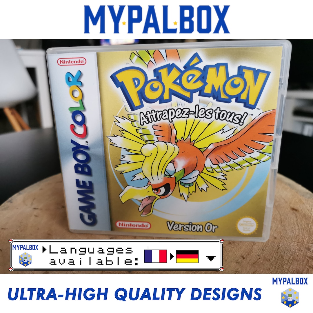 Ds Game Case for Pokémon Gold french/german Pkmn Gold Version Gamebox ...