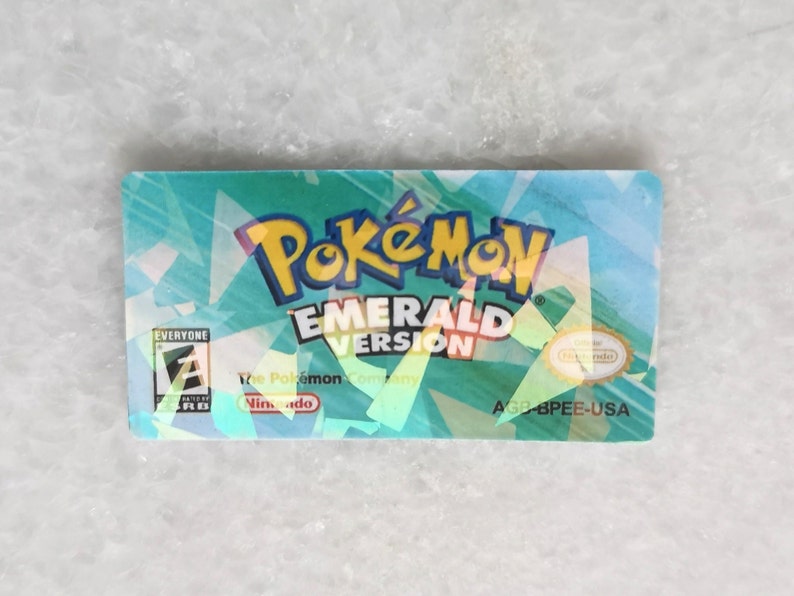 Holographic Gameboy Label for Pokémon Emerald (PAL/USA/JAP) | Highest ...
