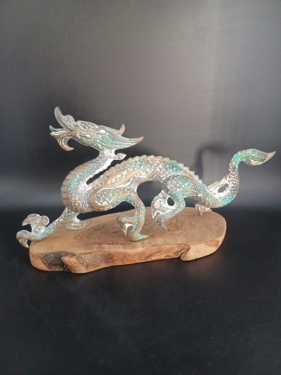 Vintage Watanabe Kansui Cast Iron Japanese Art Sculpture Good Luck ...