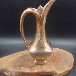 Vintage Weeping Gold Pitcher - 7.75"t X 4"l X 1.75"w @ Base - Etsy