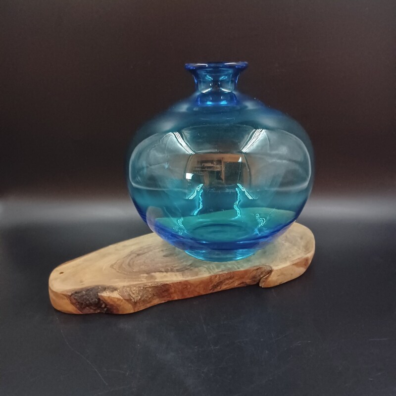 Round Glass Vase - Etsy
