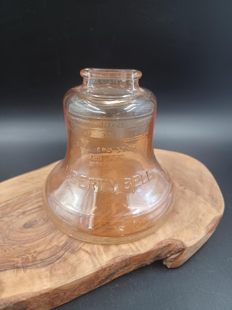 Vintage Glass Liberty Bell Coin Bank 3.75t X 4w - Etsy