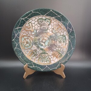 Vintage Ceramic Mayan Art Plate - 10"r (stand NOT Included) - Etsy