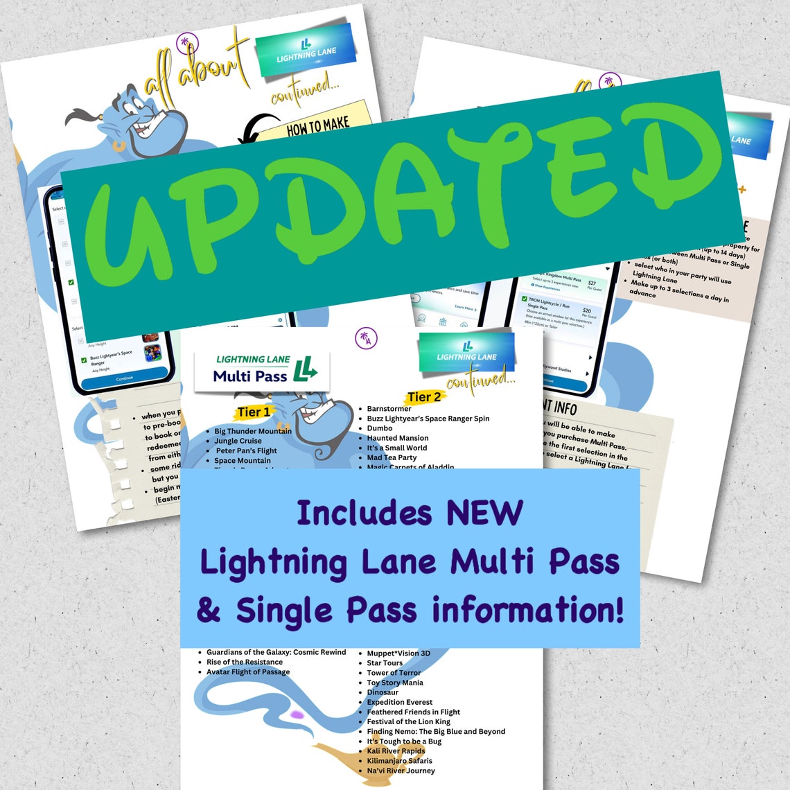 WDW Travel Agent Client Packet *NEW Multi Pass and Single Pass ...