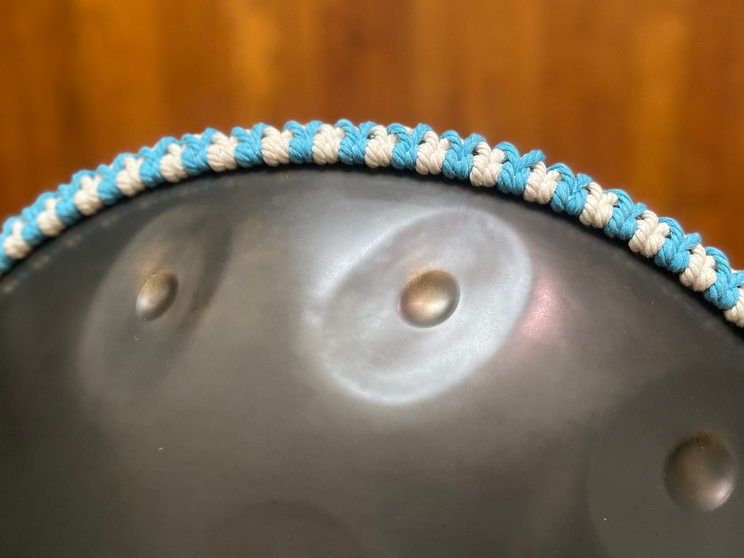 Handpan Rim Braid white/blue - Etsy