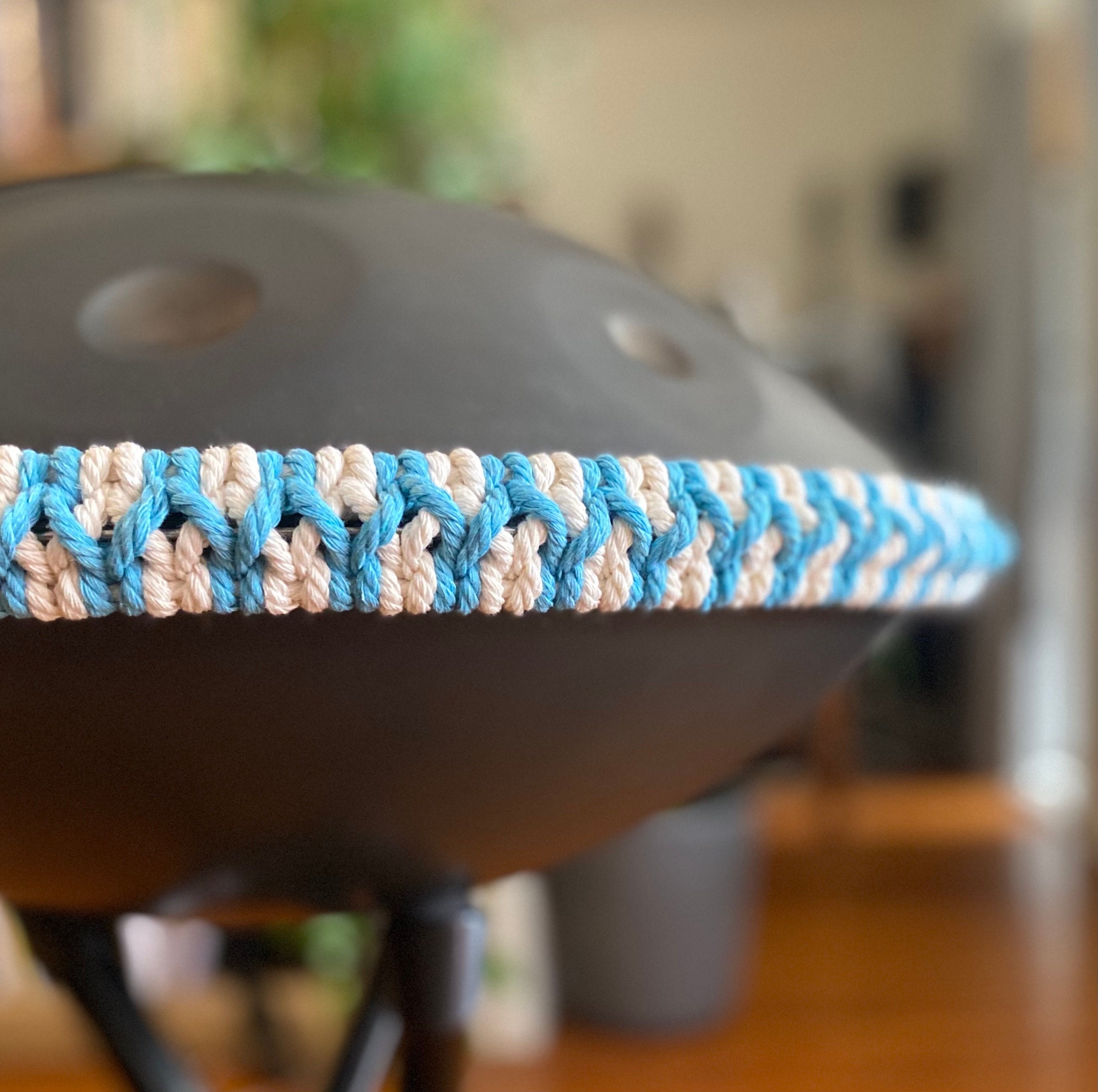 Handpan Rim Braid white/blue - Etsy