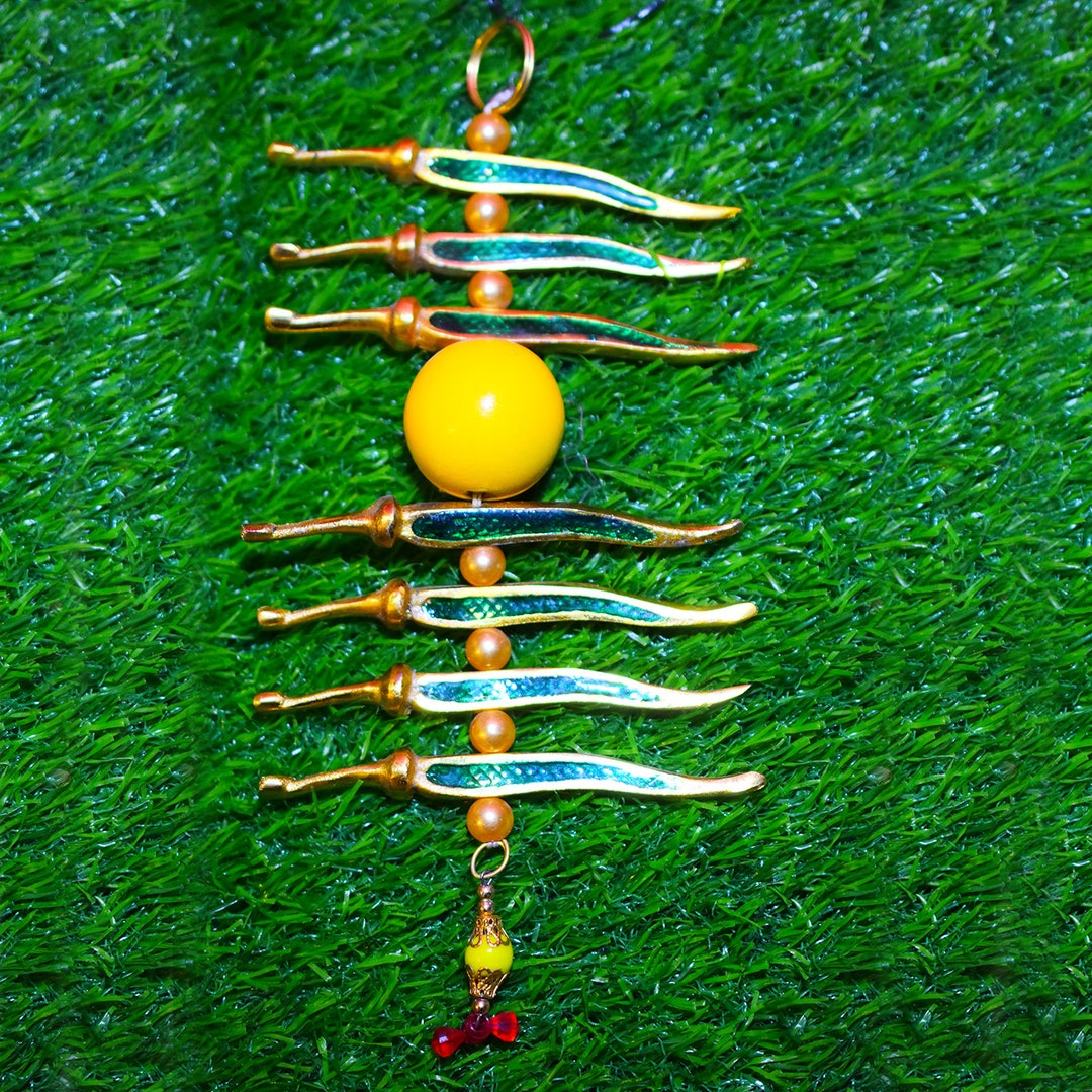 Lemon Chilli for Hanging Evil Eye Protector Nimbu Mirch Wall Hanging ...