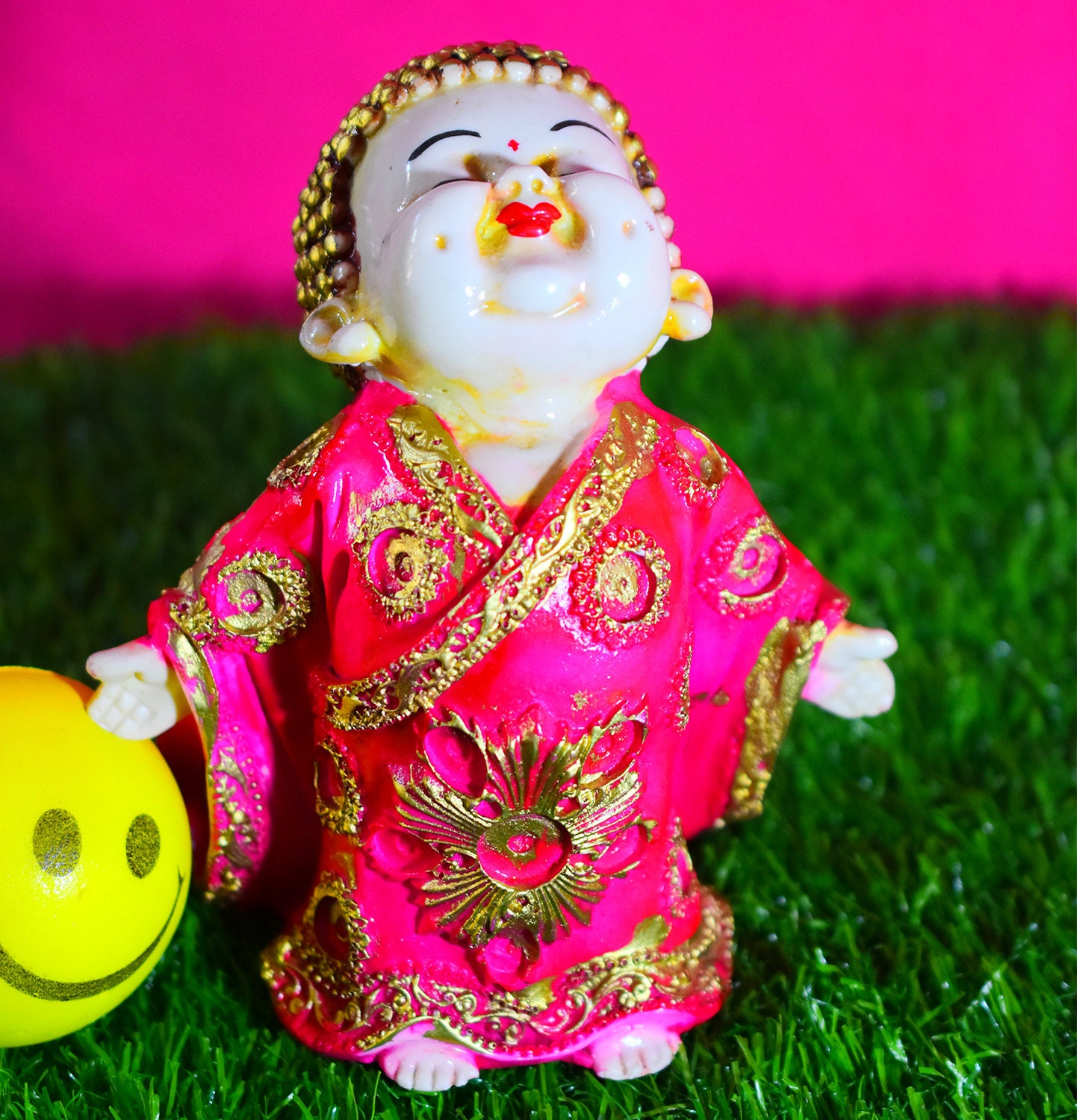 Handcrafted Baby Buddha Statue Table Top Décor Handmade Buddhism Thai ...