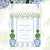 Grandmillennial Blue Ginger Jar and Bamboo Border With White Hydrangea ...