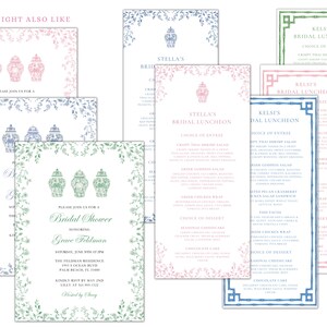 Nautical Boy Invitation Grand Millennial Blue Shower Boat Blue Toile ...