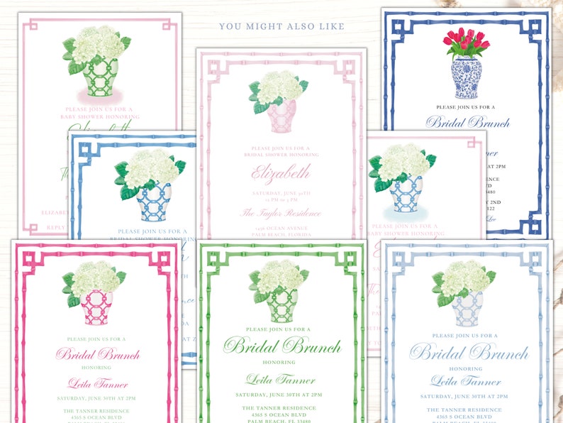 Nautical Ships Invitation Grand Millennial Blue Shower Vintage Ships ...