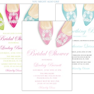 Grandmillennial Blue Ginger Jar Invitation Classic Blue Bamboo Border ...