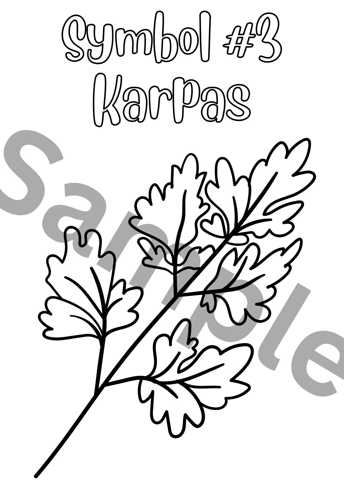 Passover Coloring Book for Kids, Seder Symbols (digital Download) - Etsy