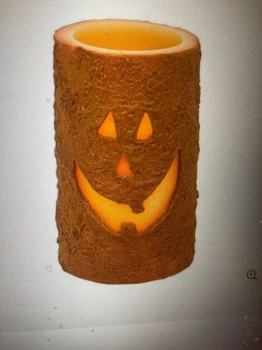 Jack-o’-lantern Pillar Candle LED Timer Halloween 3“ X 5“ - Etsy