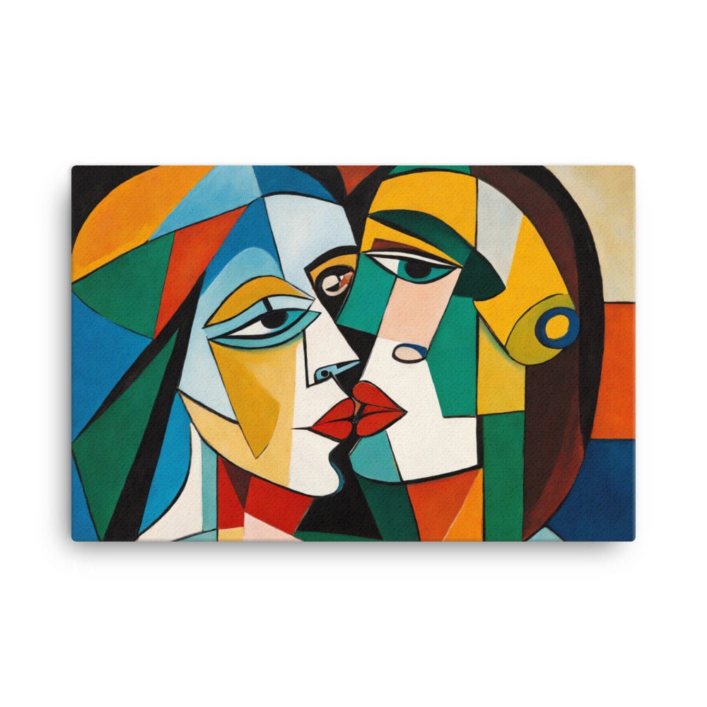 Picasso Wall Art, Kiss, Pablo Picasso Wall Art, Abstract Canvas Wall ...
