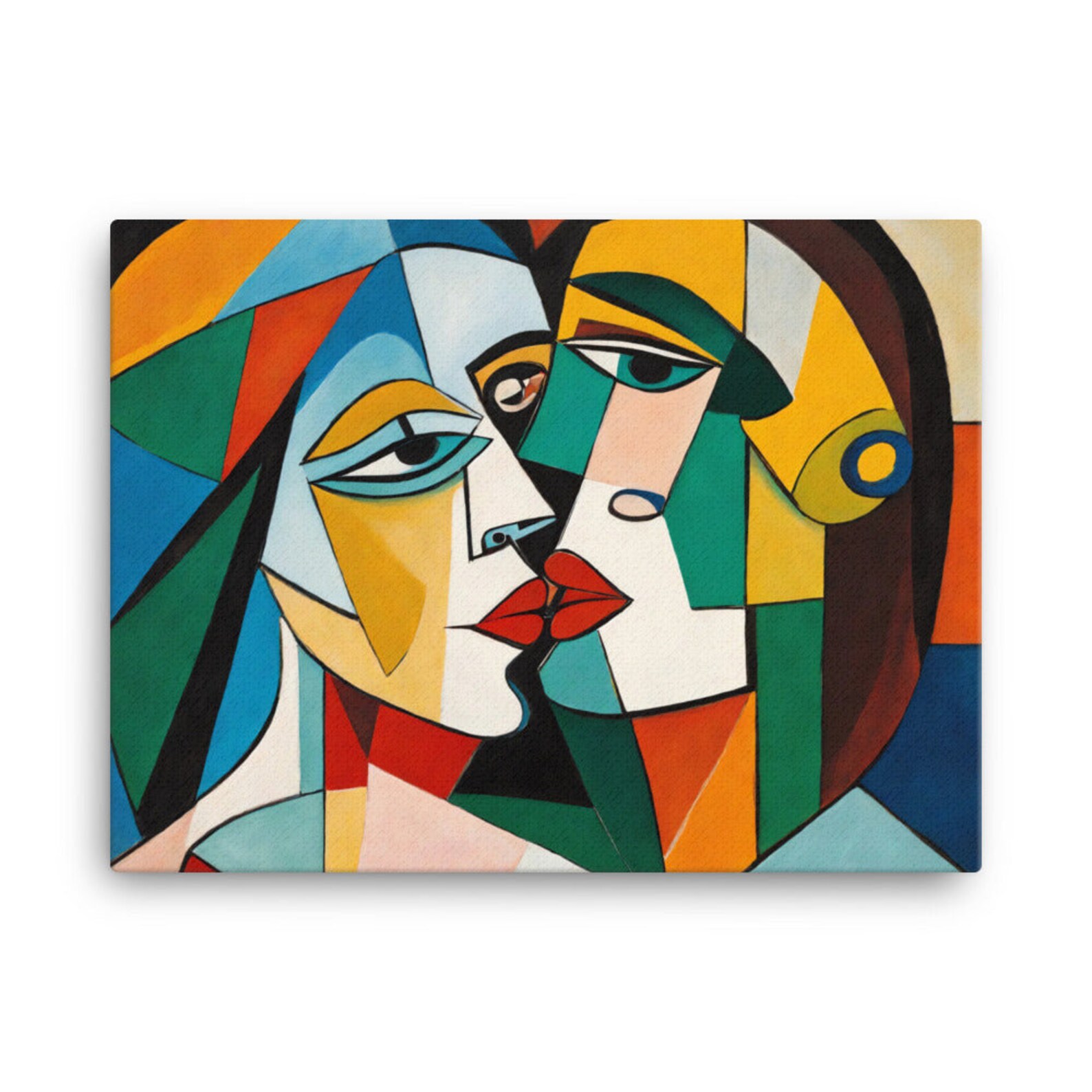 Picasso Wall Art, Kiss, Pablo Picasso Wall Art, Abstract Canvas Wall ...
