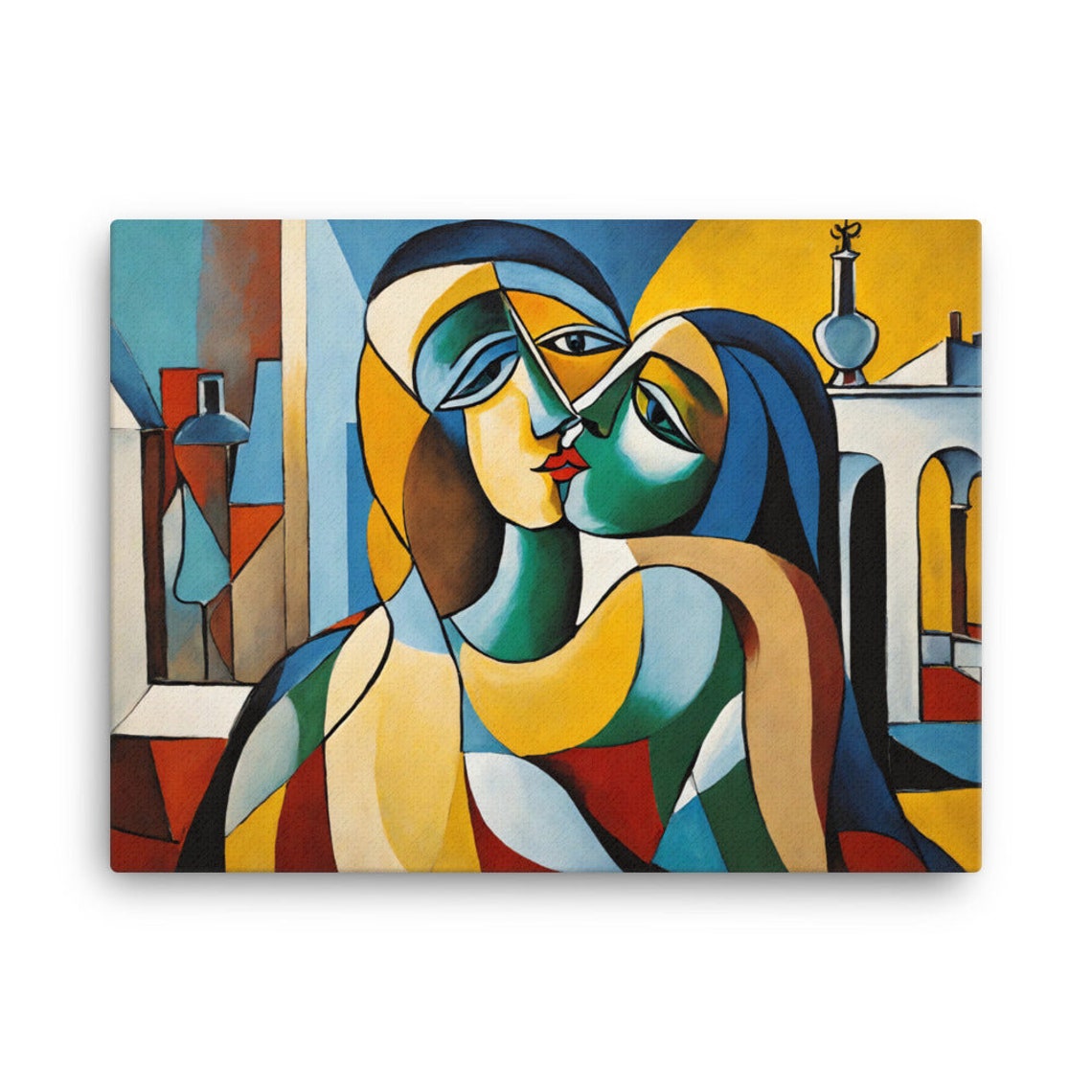 Picasso Wall Art, Kiss, Pablo Picasso Wall Art, Abstract Canvas Wall ...