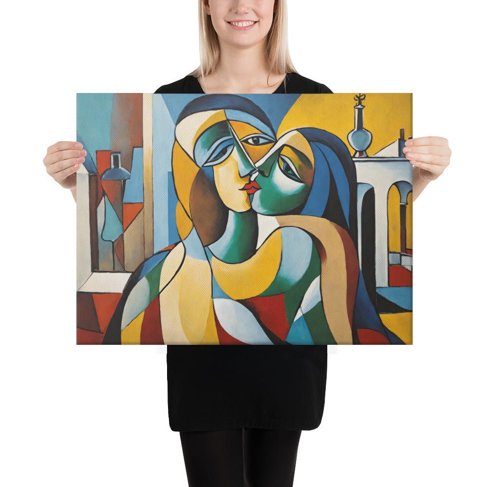 Picasso Wall Art, Kiss, Pablo Picasso Wall Art, Abstract Canvas Wall ...
