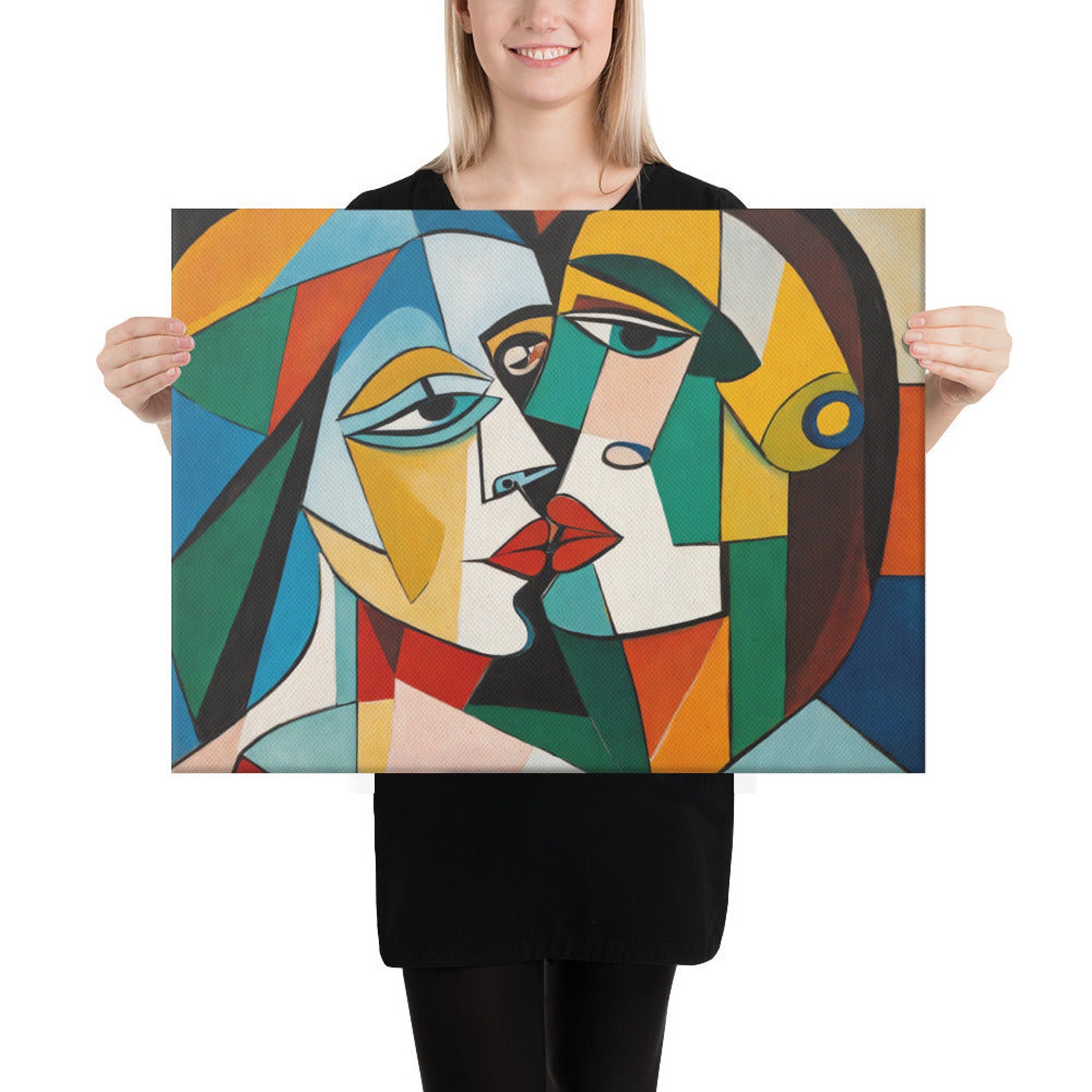 Picasso Wall Art, Kiss, Pablo Picasso Wall Art, Abstract Canvas Wall ...