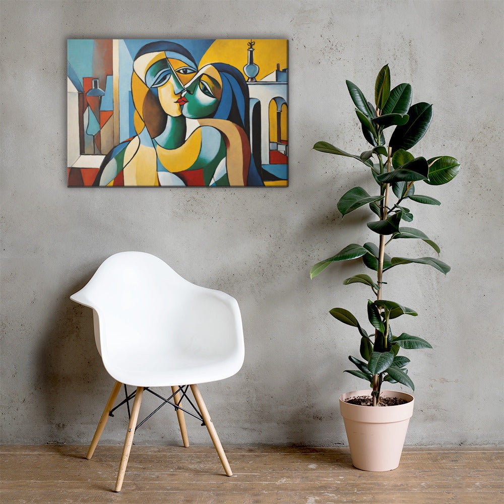 Picasso Wall Art, Kiss, Pablo Picasso Wall Art, Abstract Canvas Wall ...