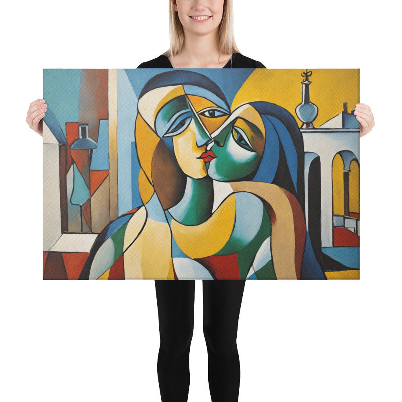 Picasso Wall Art, Kiss, Pablo Picasso Wall Art, Abstract Canvas Wall ...