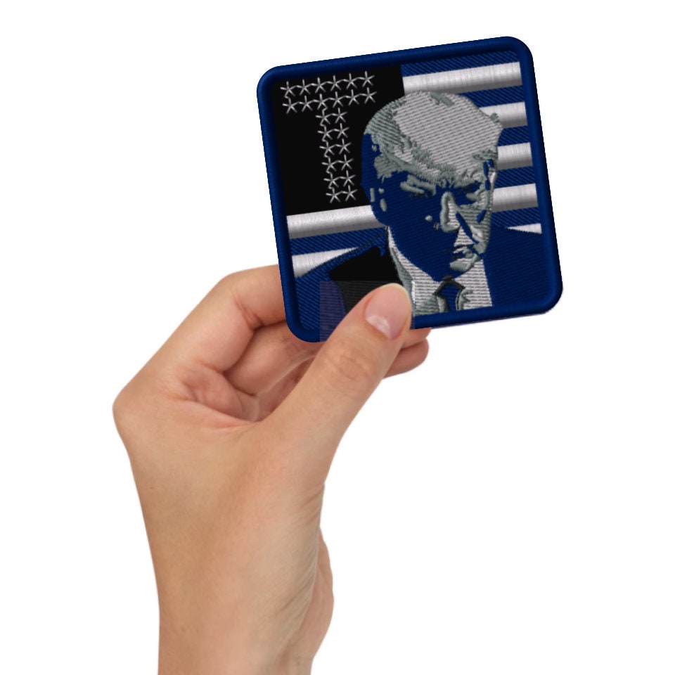 Donald Trump Patch, Square Trump Patch, Trump Mugshot Patch, Trump ...