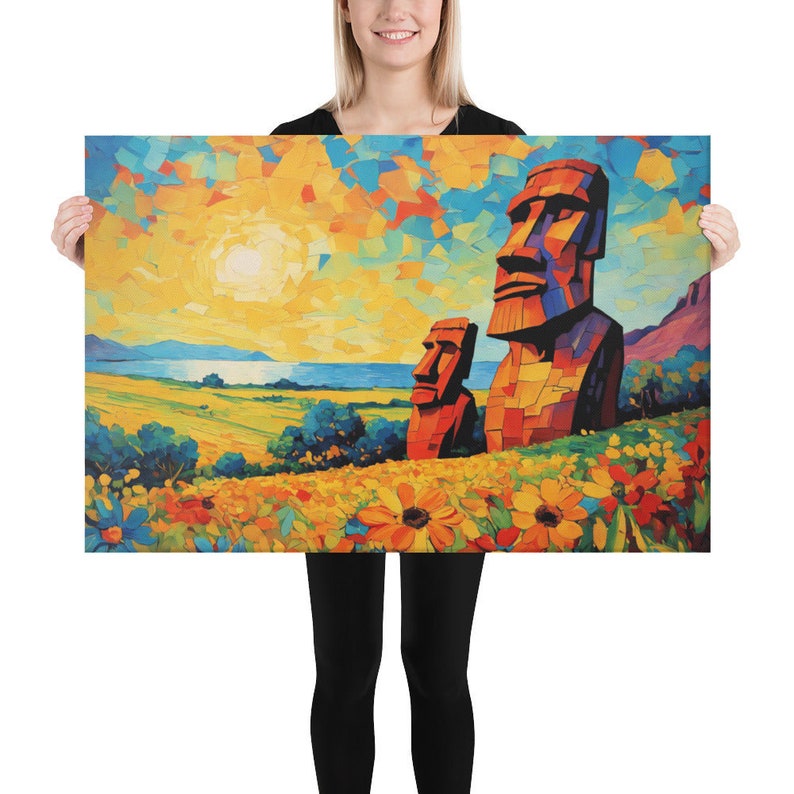 Van Gogh Easter Island, Lost Artwork, Easter Island Art, Vincent Van ...