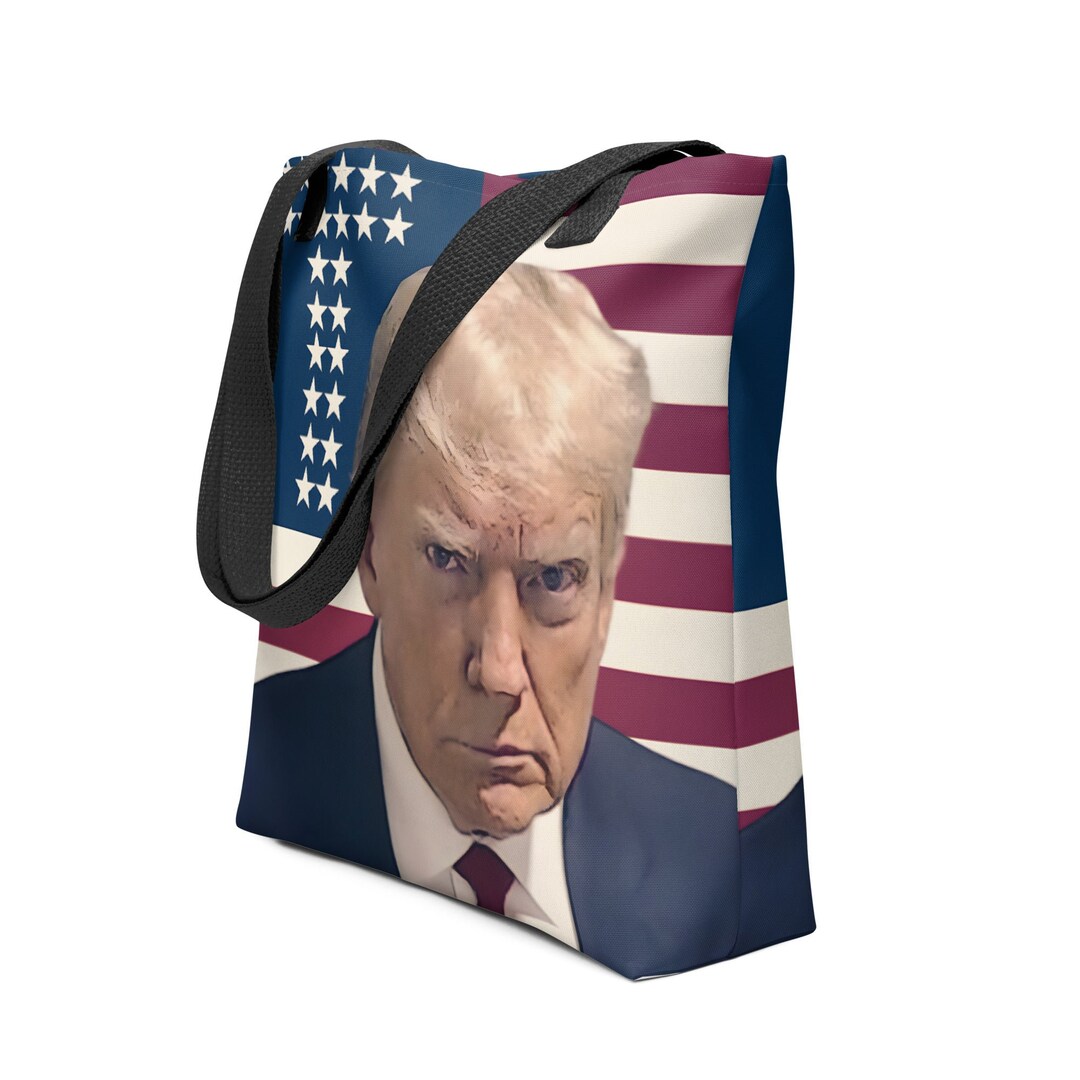 Donald Trump Tote Bag, Trump Mug Shot Tote, Purse, Handbag, Trump 2024 ...