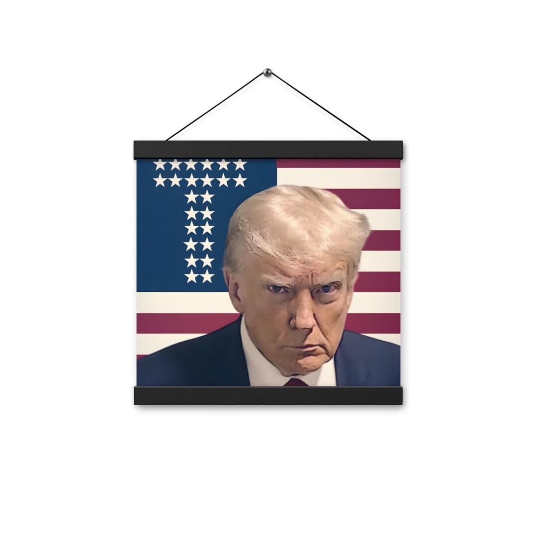 Trump Mugshot Poster Hanging Wall Art Decor Donald Trump - Etsy