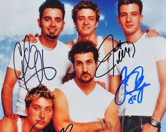 Nsync Cast Signed Photo X5 Chris Kirkpatrick Justin - Etsy