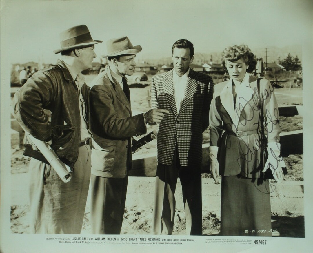 LUCILLE BALL Signed Photo – Miss Grant Takes Richmond W/coa - Etsy