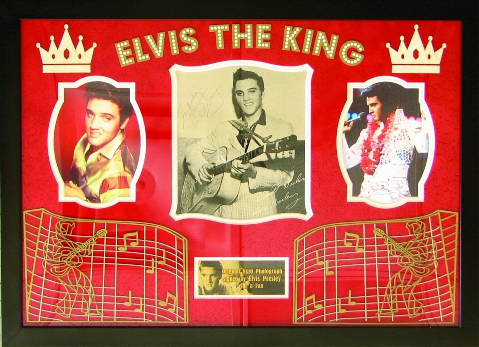 ELVIS PRESLEY Signed Photo Plaque - 19 3/4x 27 1/2 W/coa - Etsy